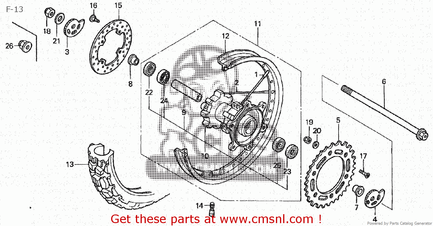 42635KFB000: Hub Sub Assy,rr Honda - buy the 42635-KFB-000 at CMSNL