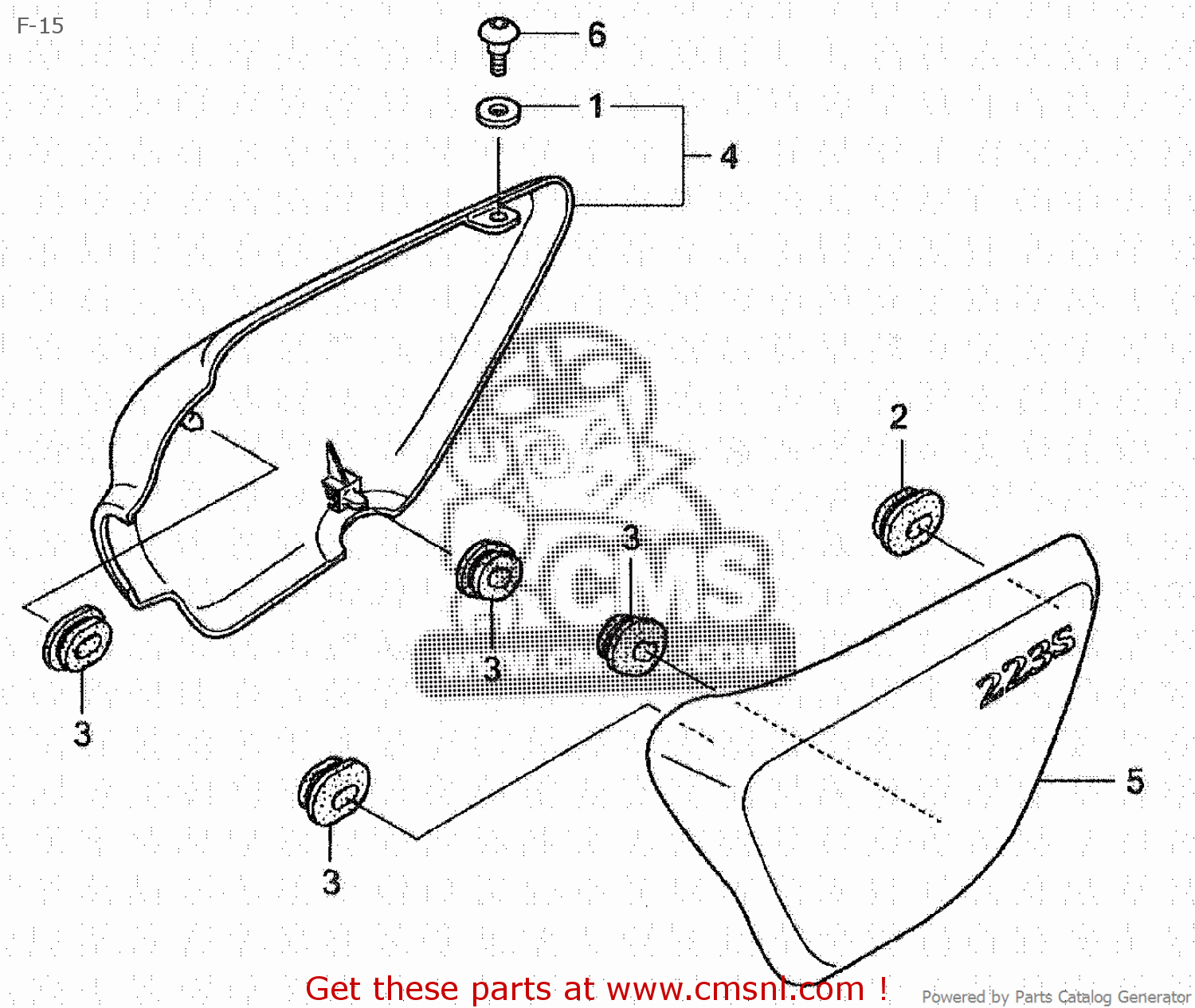 SET ILLUST*TYPE1* for CB223S 2008 (8) JAPAN MC40-100 - order at CMSNL