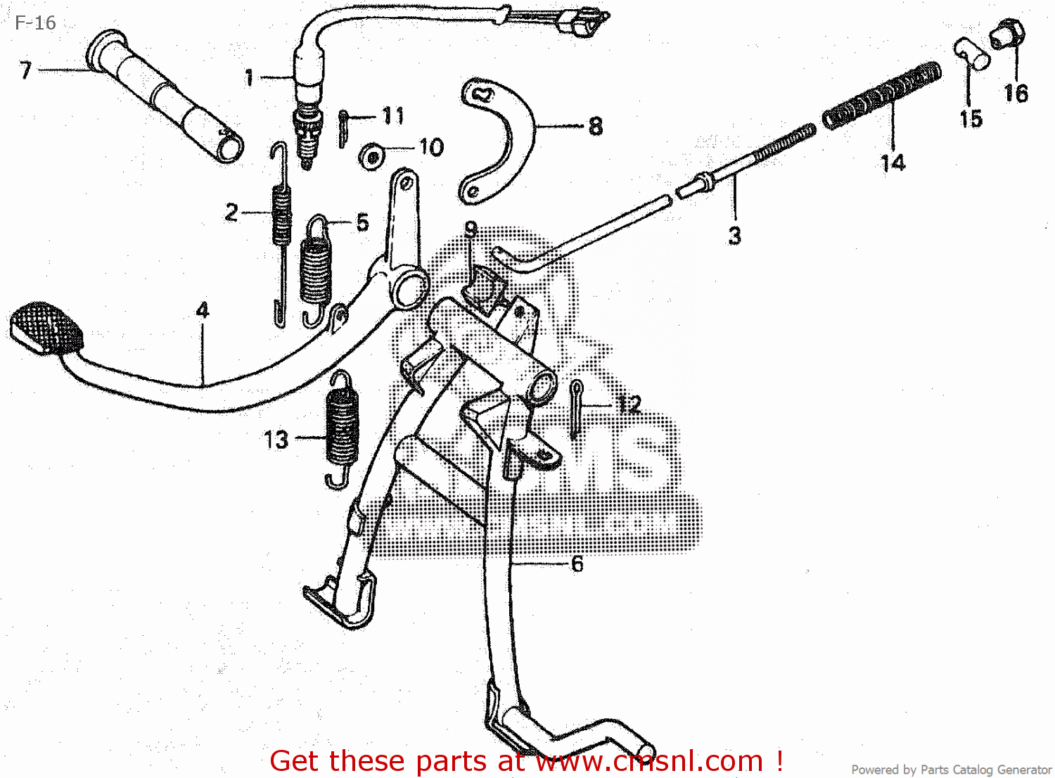 50500GB0900: Stand Comp Main (jdm) Honda - buy the 50500-GB0-900 at CMSNL