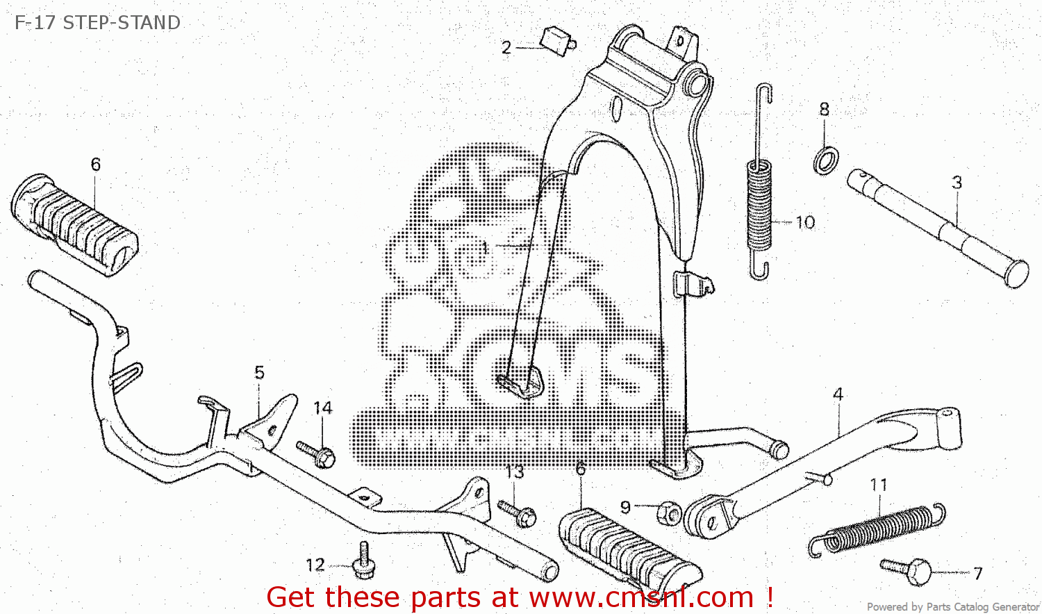 50610168740: Bar Comp., Step Honda - buy the 50610-168-740 at CMSNL