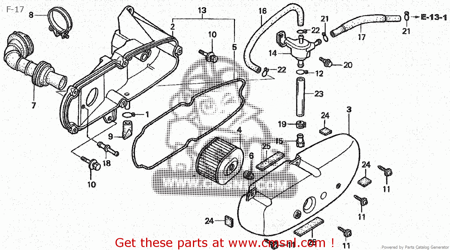 CASE SUB ASSY,AIR (JDM) for MG50 MAGNA 2007 (7) AC13-160 JAPAN (JDM ...
