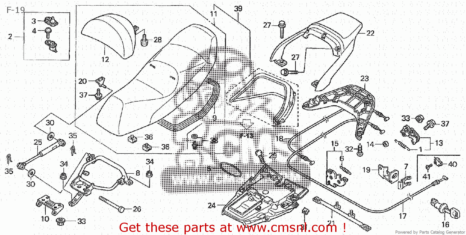 77210MCT770: Backrest Assy Honda - buy the 77210-MCT-770 at CMSNL