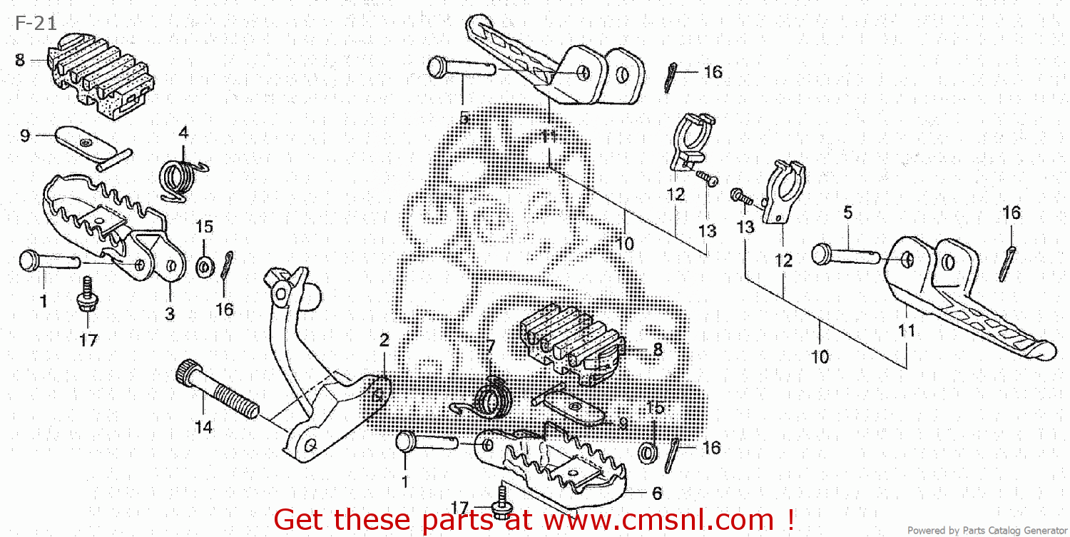 50615KCY760ZD: Brkt.r St*nh303m* (jdm) Honda - buy the 50615-KCY-760ZD ...