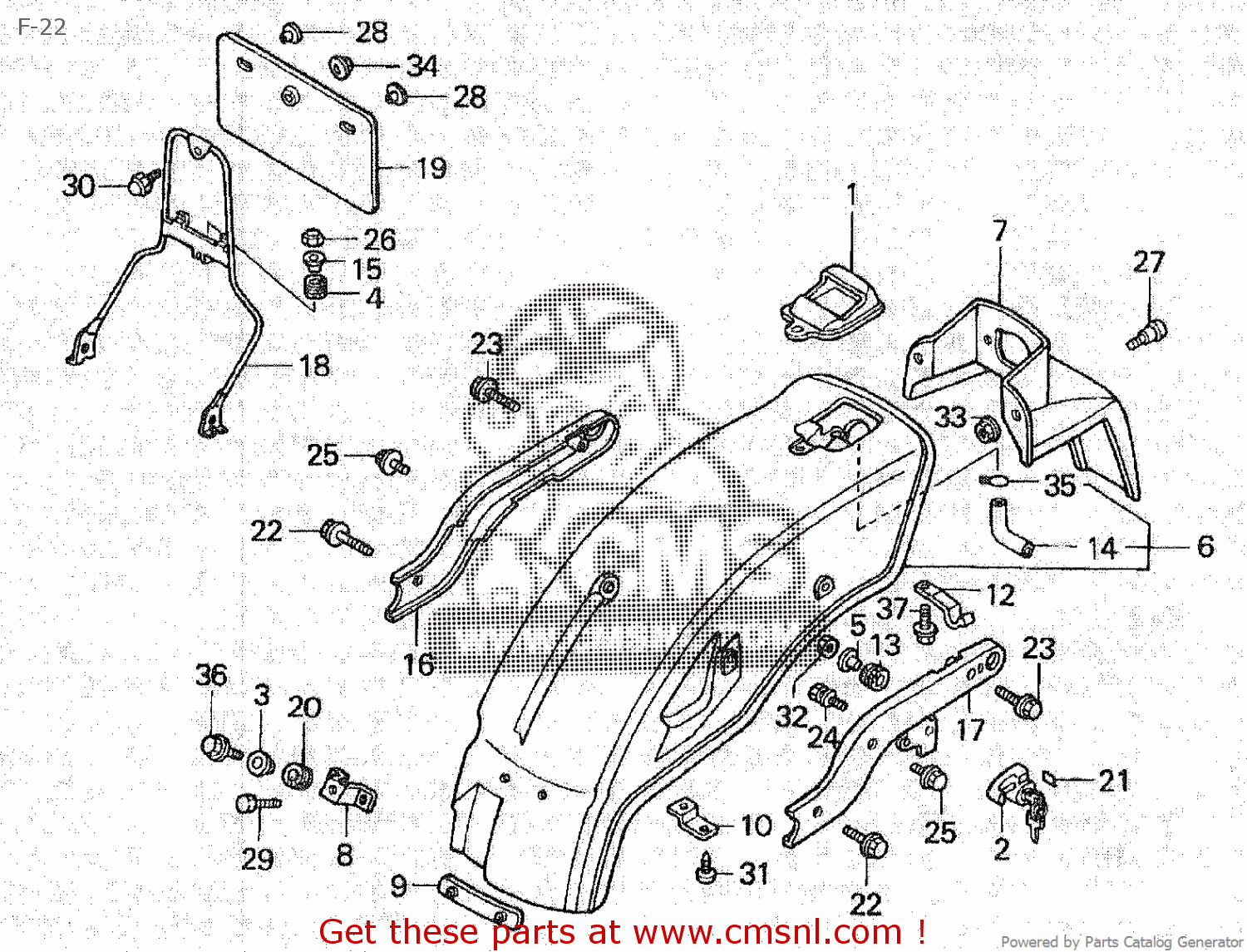 80100GS3000ZL: Fender,rea*b140p* Honda - buy the 80100-GS3-000ZL at CMSNL