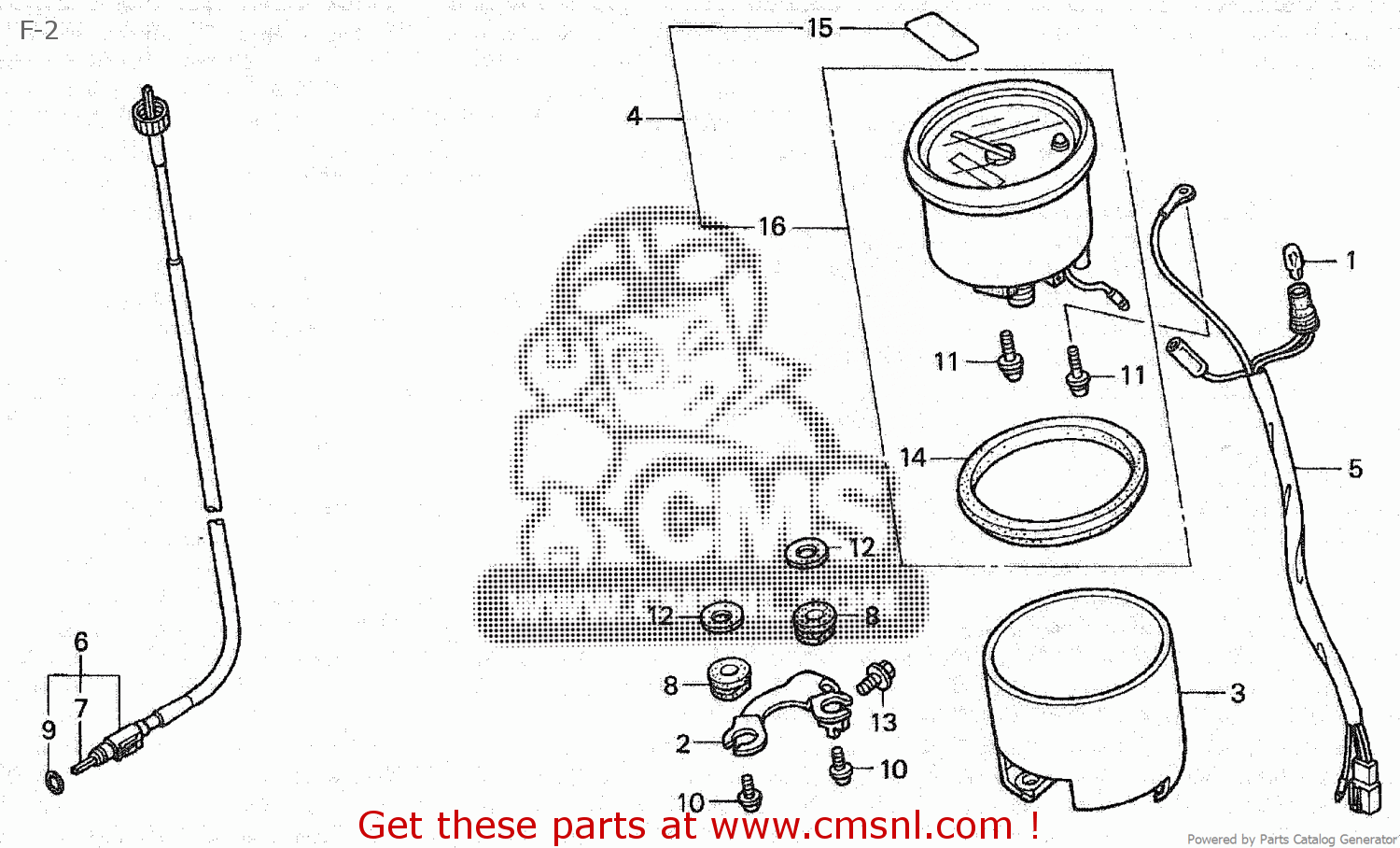 37202GEE003: Stay Meter Honda - buy the 37202-GEE-003 at CMSNL
