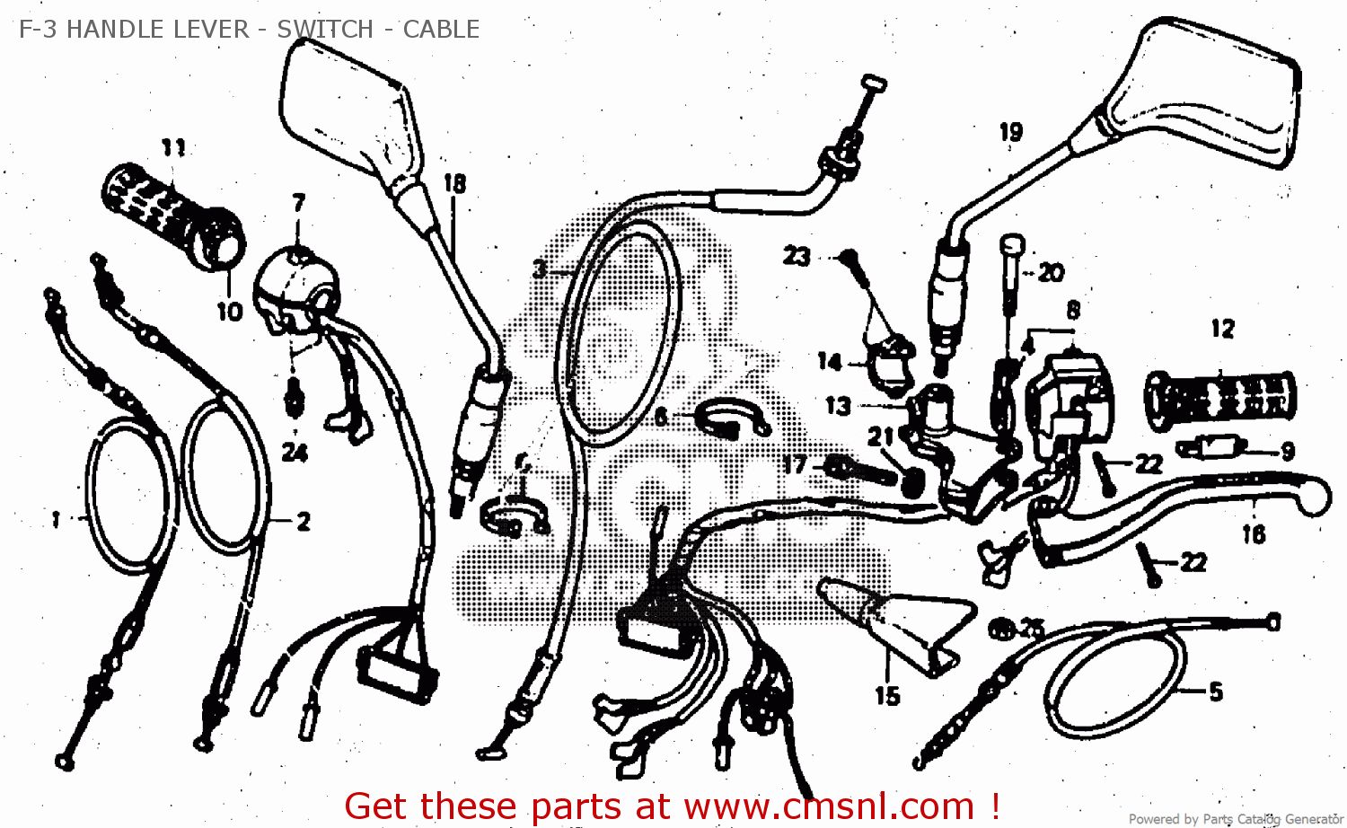 17962KE5000: Lever Assy,choke Honda - buy the 17962-KE5-000 at CMSNL