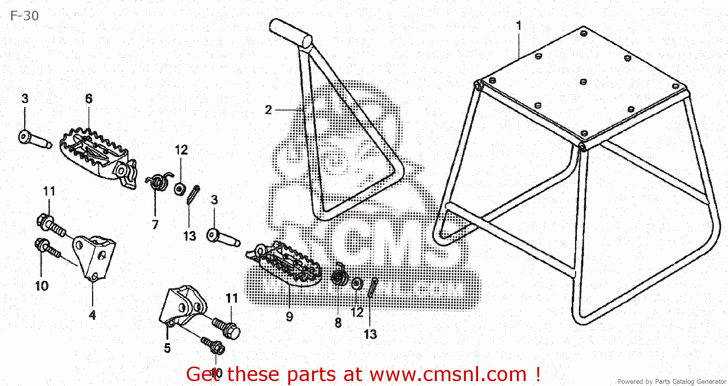 50670MENA60: Arm,l Step Honda - buy the 50670-MEN-A60 at CMSNL