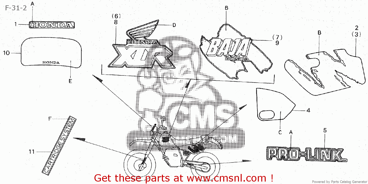 87124KZ9710: Mark,l.fuel Tank Honda - buy the 87124-KZ9-710 at CMSNL