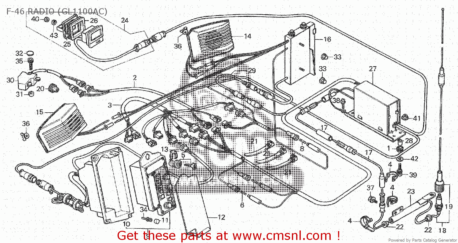 39150MB9870: Antenna Assy. Honda - buy the 39150-MB9-870 at CMSNL