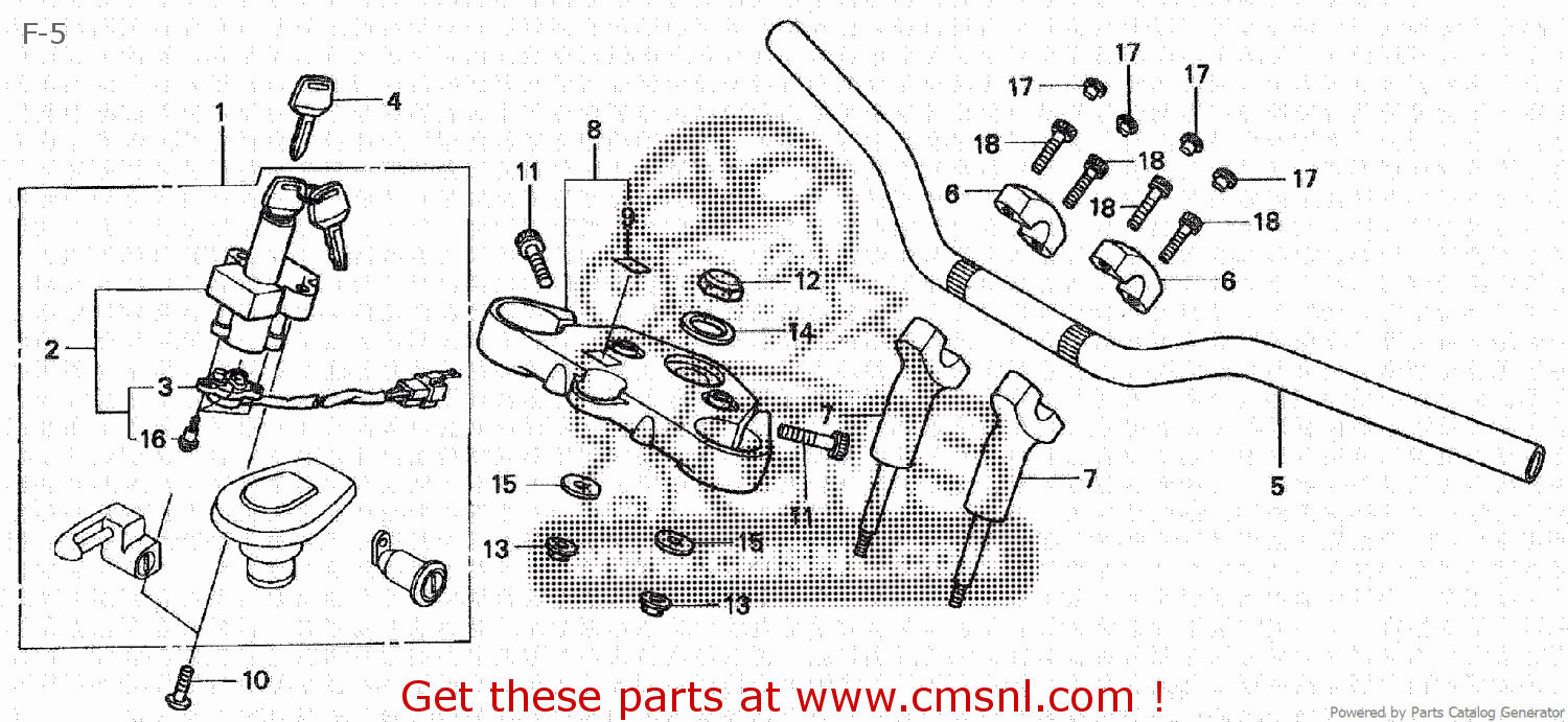 53300MAV000: Bridge Comp,fork Honda - buy the 53300-MAV-000 at CMSNL