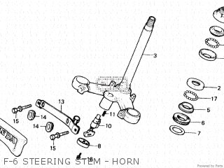 53200447000ZC: Stem Comp., Steering *a106* Honda - buy the 53200-447 ...