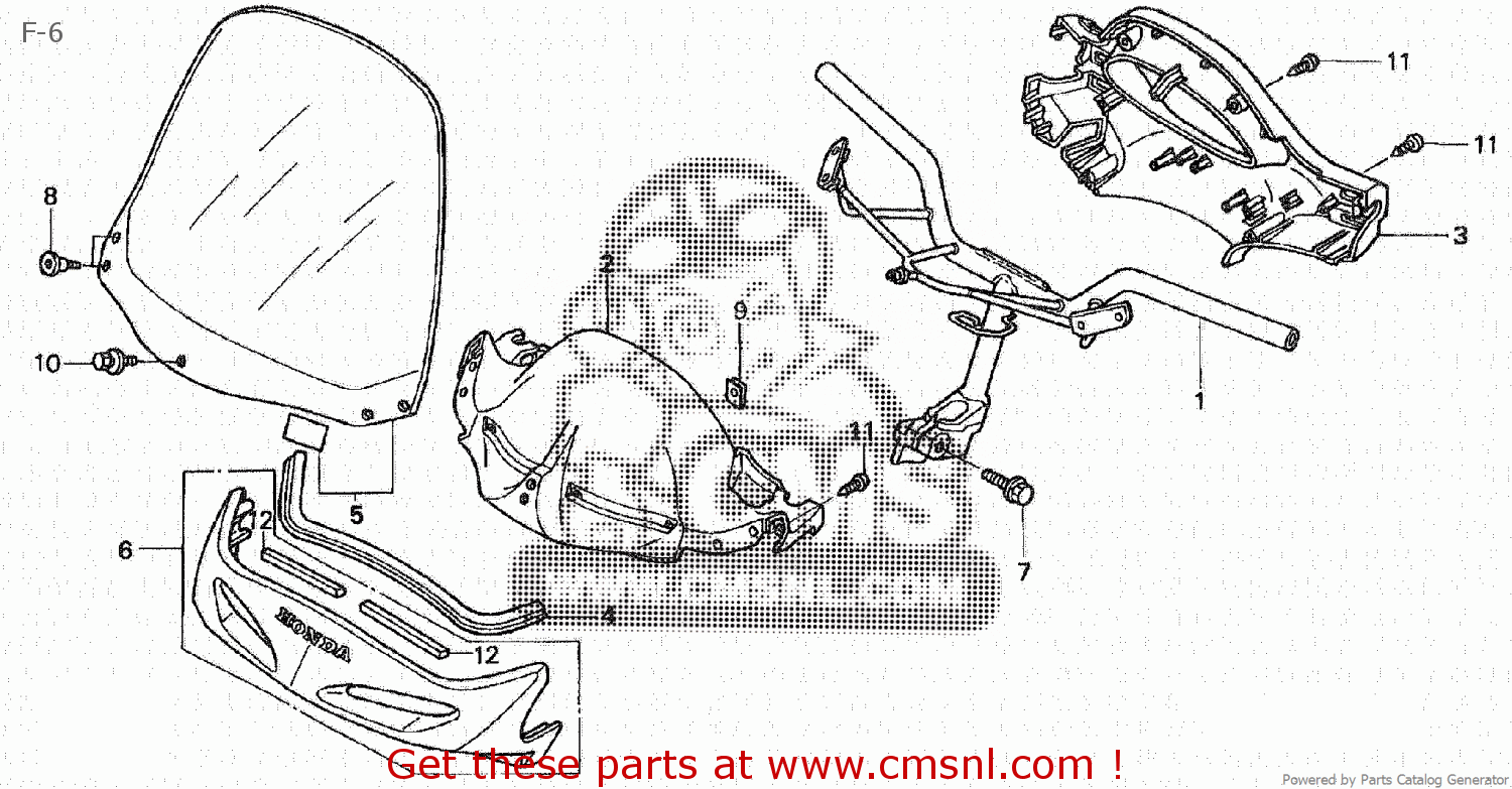 HANDLE COMP,STRG for FES250 FORESIGHT 1998 (W) JAPAN MF04-110 - order ...