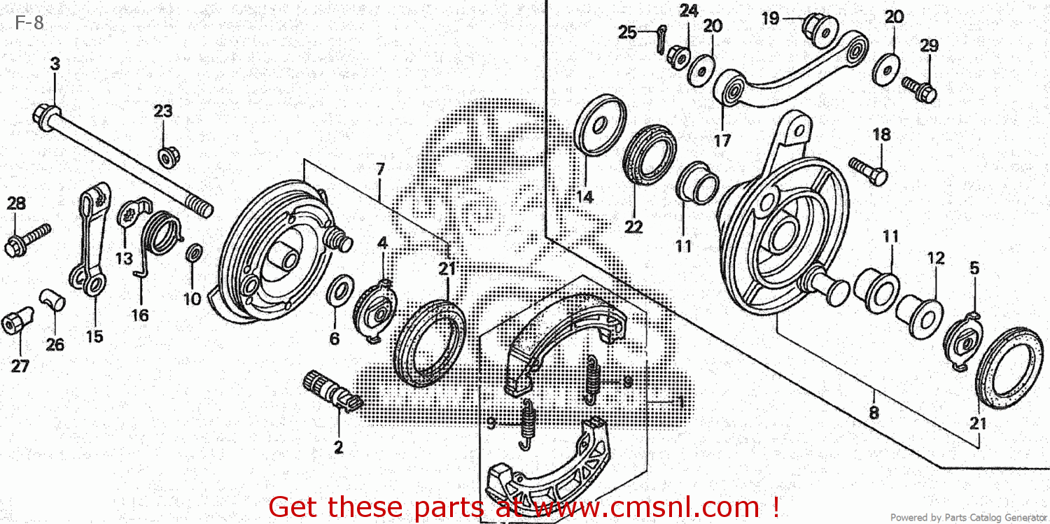 BOLT,TORQUE LINK for C50CM 2000 (Y) JAPAN AA01-100 - order at CMSNL
