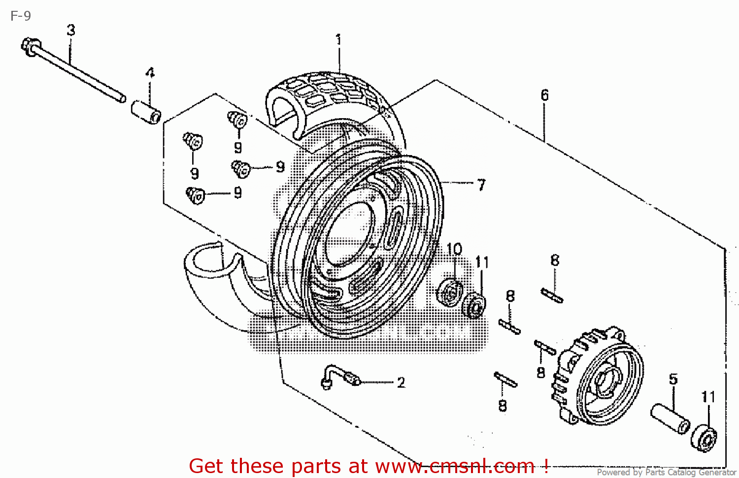 44702GAG000ZB: Rim Comp,*nh303m* Honda - buy the 44702-GAG-000ZB at CMSNL