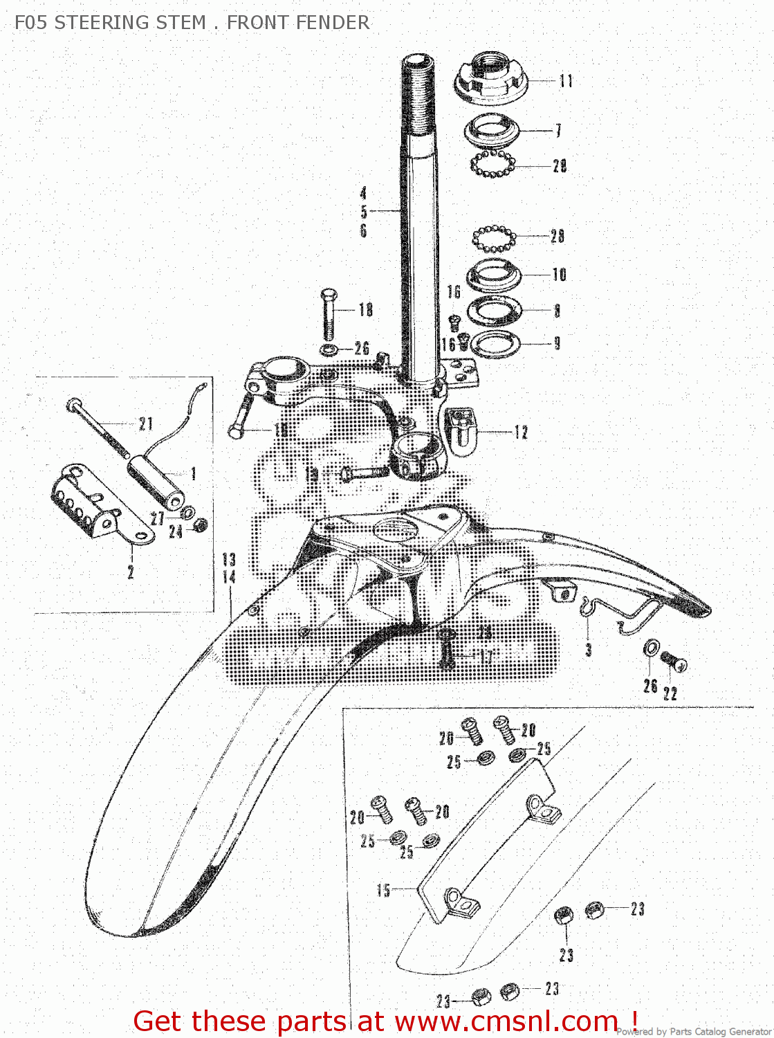 61100331600MA: Fender,front Honda - buy the 61100-331-600MA at CMSNL