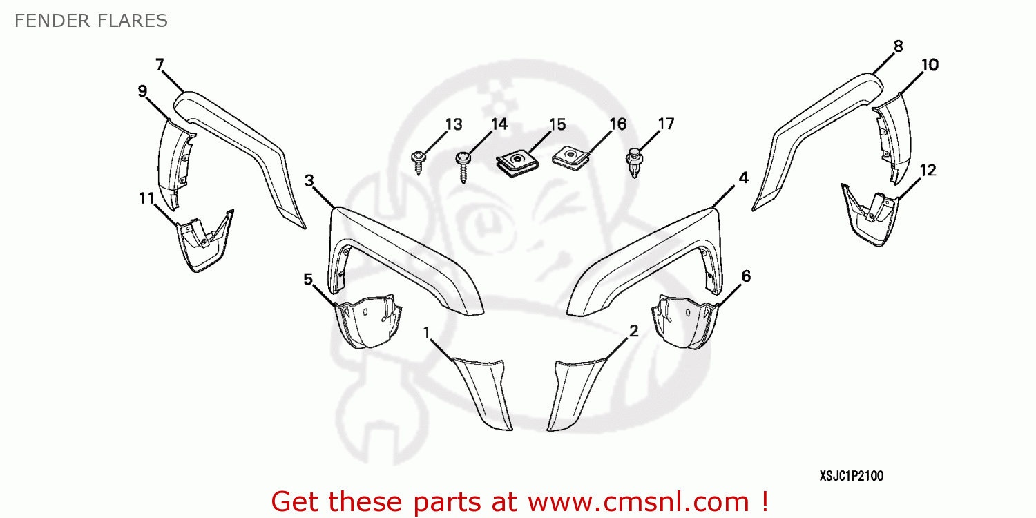 08P21SJC140: Flare *b533m* Honda - buy the 08P21-SJC-140 at CMSNL