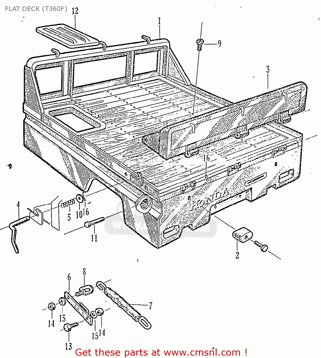 0811750000: Pin, Tail Gate Hinge Honda - buy the 0811750000 at CMSNL