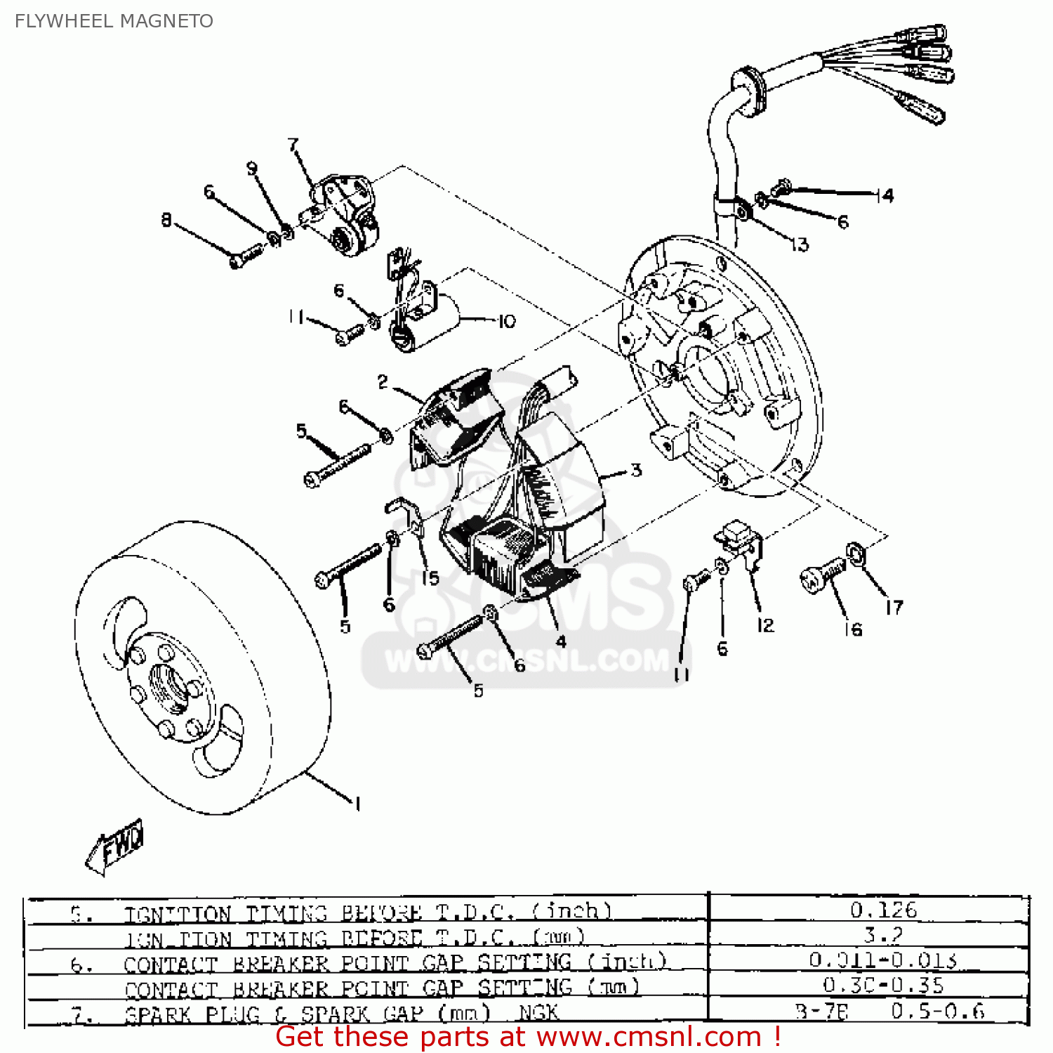 2148130020: Flywheel Magneto Assembly Yamaha - buy the 214-81300-20-00 ...