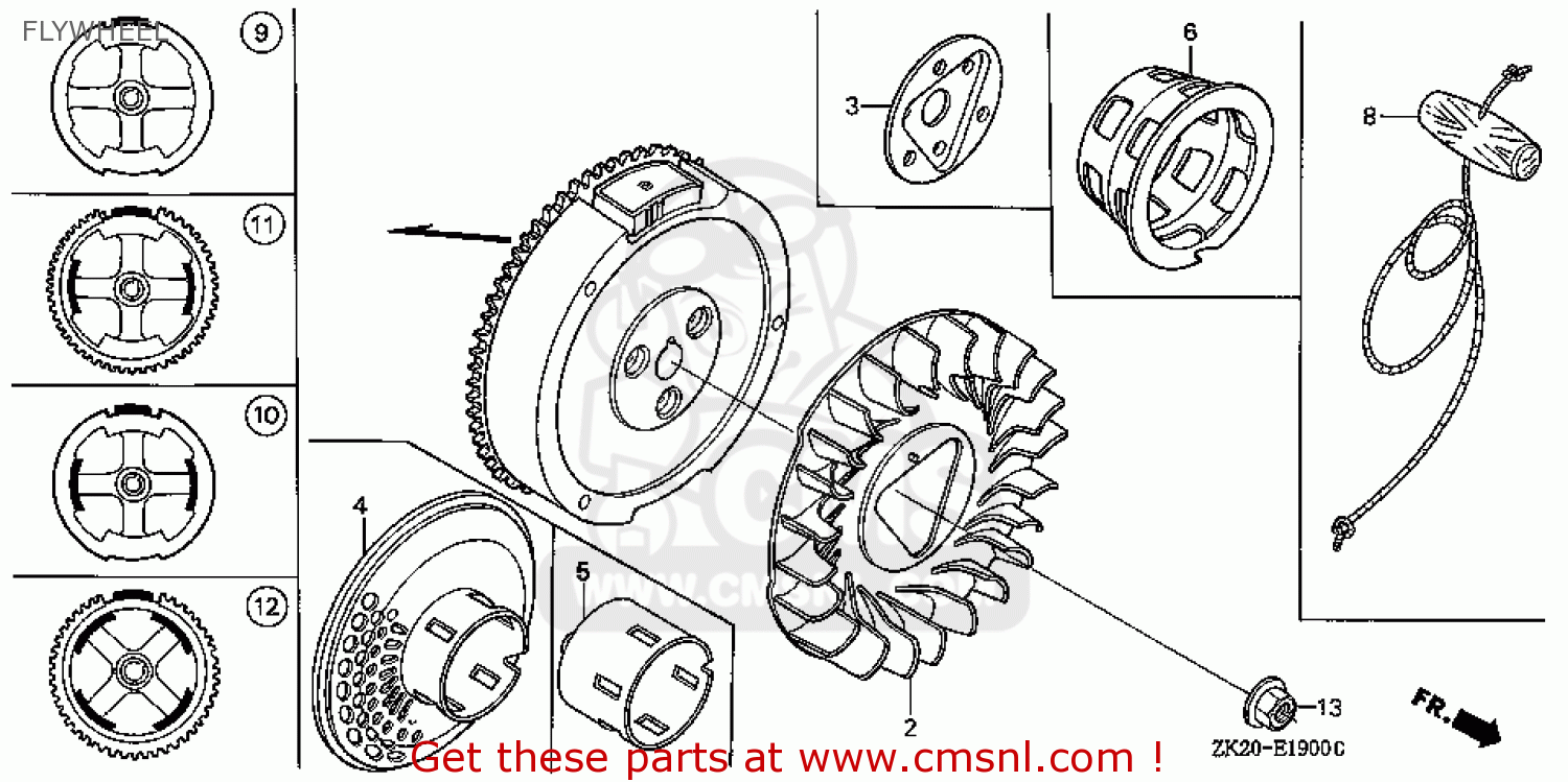 FLYWHEEL COMP (ST for GX270\QXE6_A\14ZH90E9 - order at CMSNL
