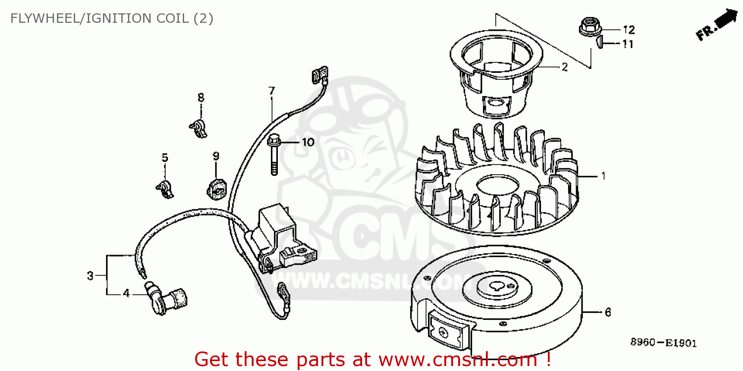 30500ZG1762: Coil Assy.,ign.(r Honda - buy the 30500-ZG1-762 at CMSNL