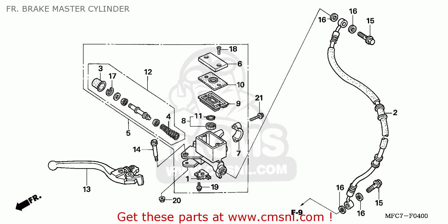 45125MFC641: Hose Comp,fr Brk Honda - buy the 45125-MFC-641 at CMSNL