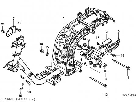 50100GC8640: Body Comp,frame Honda - buy the 50100-GC8-640 at CMSNL