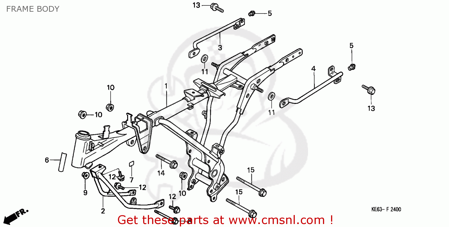50100KE6830: Body Comp., Frame Honda - buy the 50100-KE6-830 at CMSNL