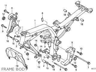 50100MCZD10ZA: Frame Bod*nh303m* Honda - buy the 50100-MCZ-D10ZA at CMSNL