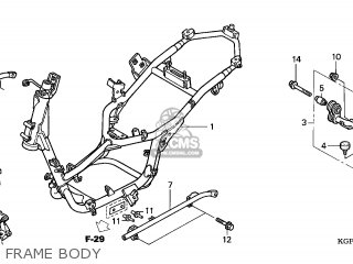 FRAME BODY COMP for NES125 2006 (6) ENGLAND - order at CMSNL