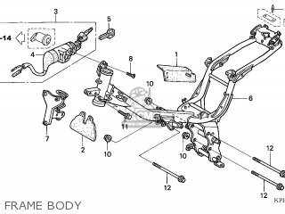 FRAME BODY COMP for ANF125 INNOVA 2005 (5) FRANCE - order at CMSNL