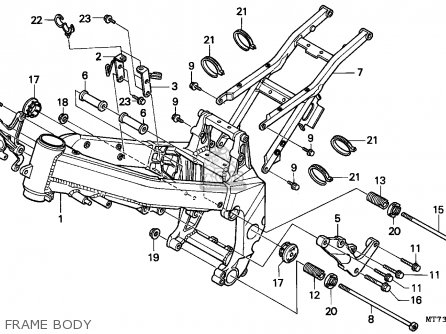FRAME BODY COMP. for NR750 1992 (N) ENGLAND - order at CMSNL