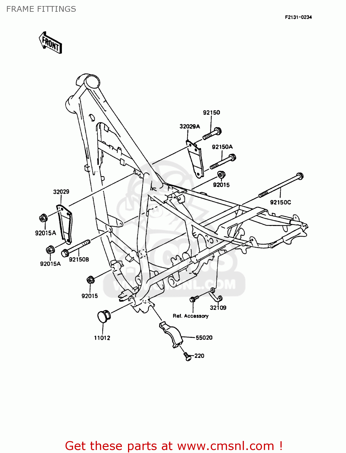 321091149: Grip-frame Kawasaki - buy the 32109-1149 at CMSNL
