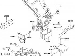 321090001: Grip-frame Kawasaki - buy the 32109-0001 at CMSNL