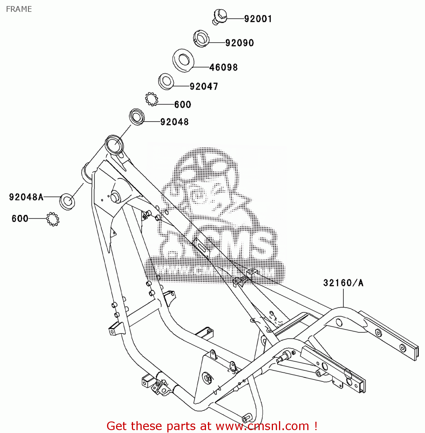 321601626AM: Frame-comp Kawasaki - buy the 32160-1626AM at CMSNL