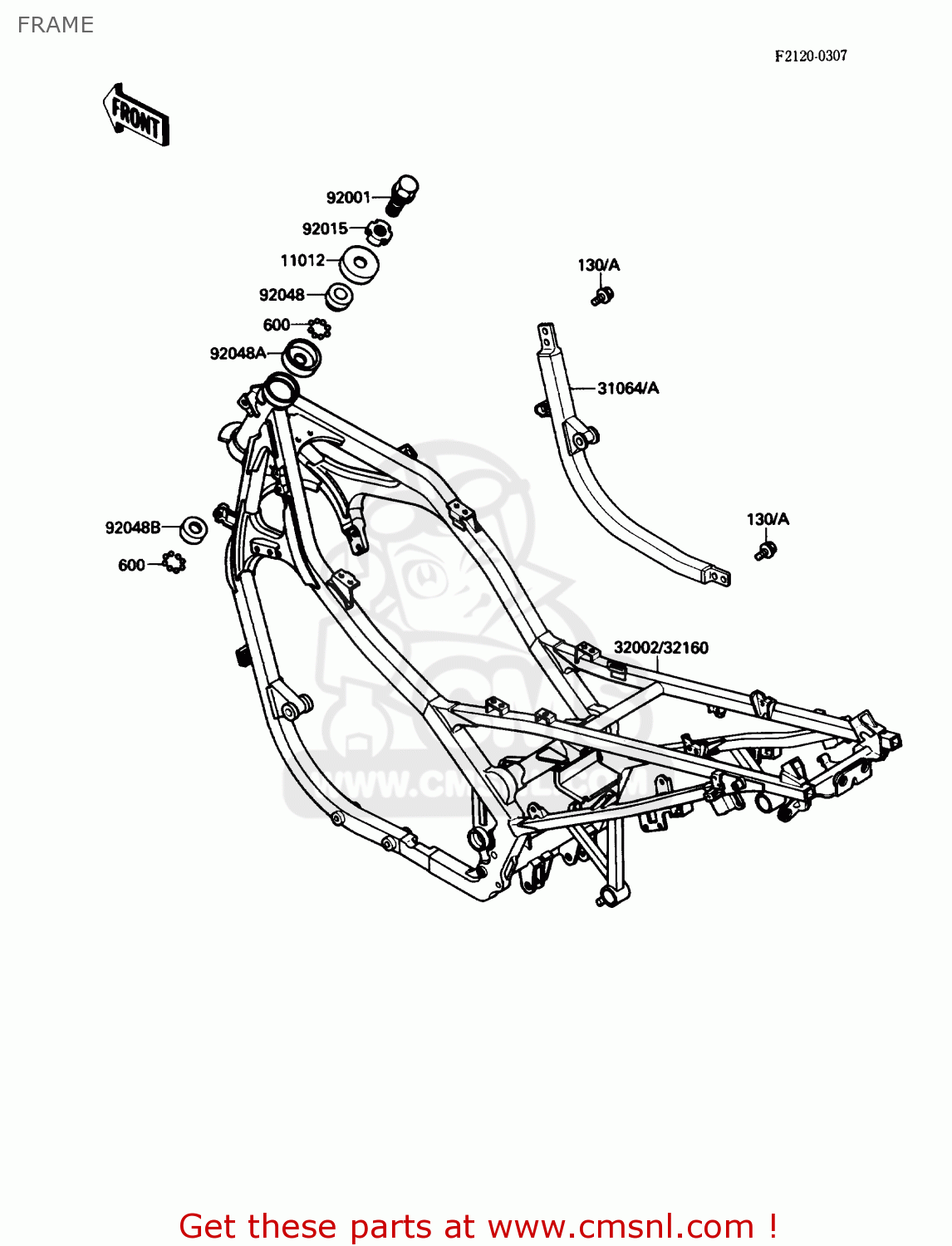 310641082: Pipe-comp,frame,rh Kawasaki - buy the 31064-1082 at CMSNL