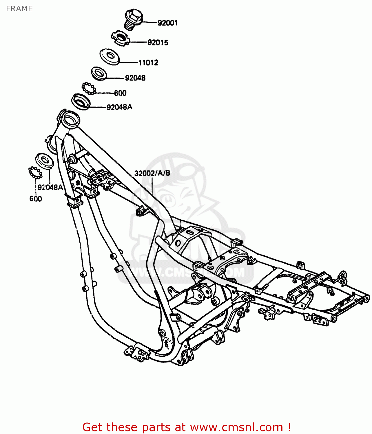 320021586: Frame-comp Kawasaki - buy the 32002-1586 at CMSNL