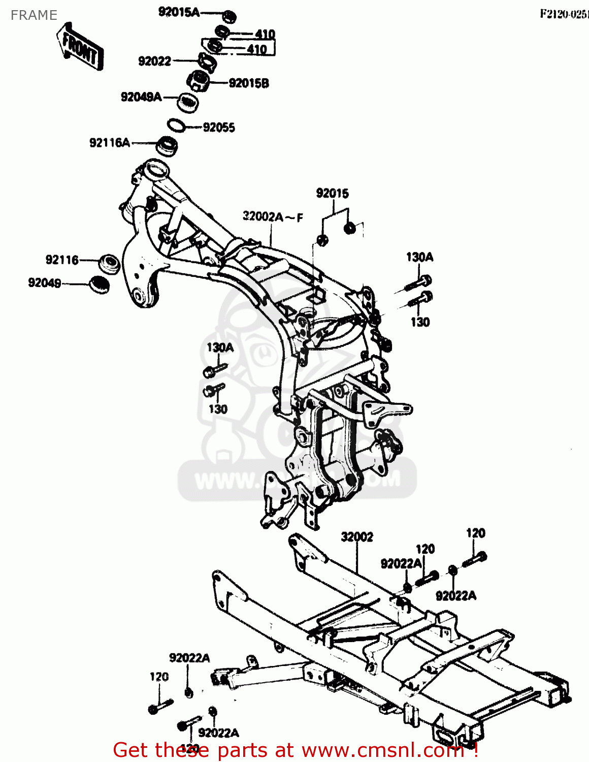 320021772: Frame-comp,fr Kawasaki - buy the 32002-1772 at CMSNL