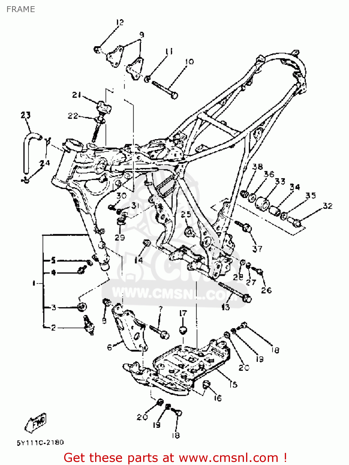 9999901297: Frame Yamaha - buy the 99999-01297 at CMSNL