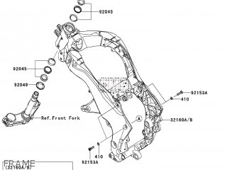 32160065218R: Frame-comp,rr,f.s.bla Kawasaki - buy the 32160-0652-18R ...
