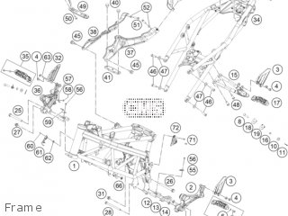 FRAME DUKE 18 ORANGE for 390 Duke, white - CKD Philippines 2019 - order ...