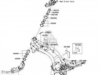 32160017618R: Frame-comp,black Kawasaki - buy the 32160-0176-18R at CMSNL