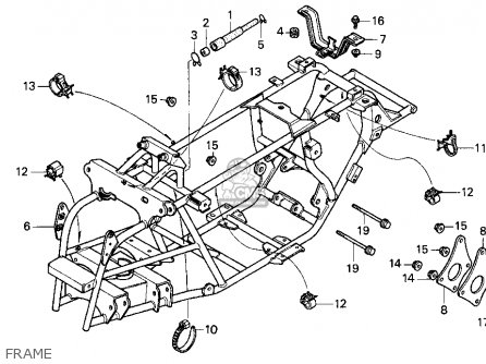 50100HF1910: Frame Body Comp. Honda - buy the 50100-HF1-910 at CMSNL