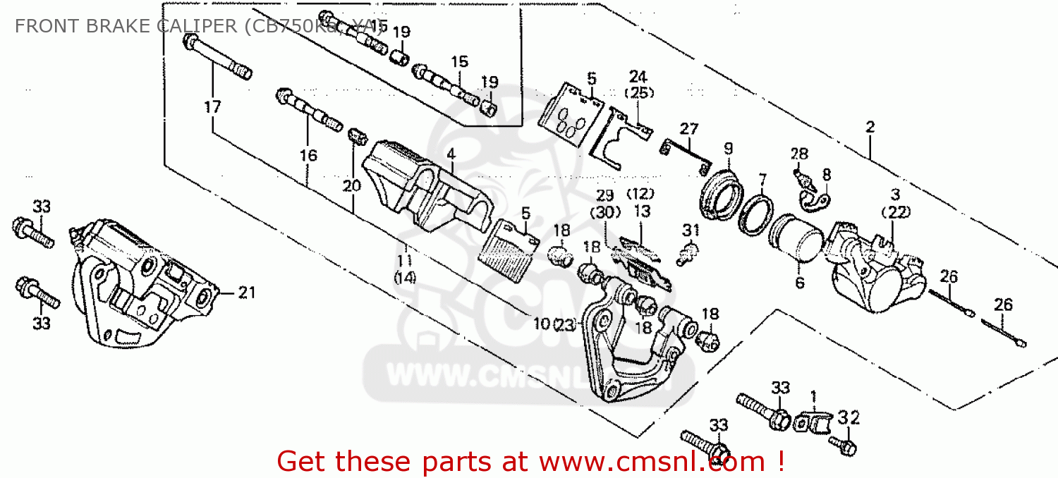 45100425616: Caliper Assy,l.fr Honda - buy the 45100-425-616 at CMSNL