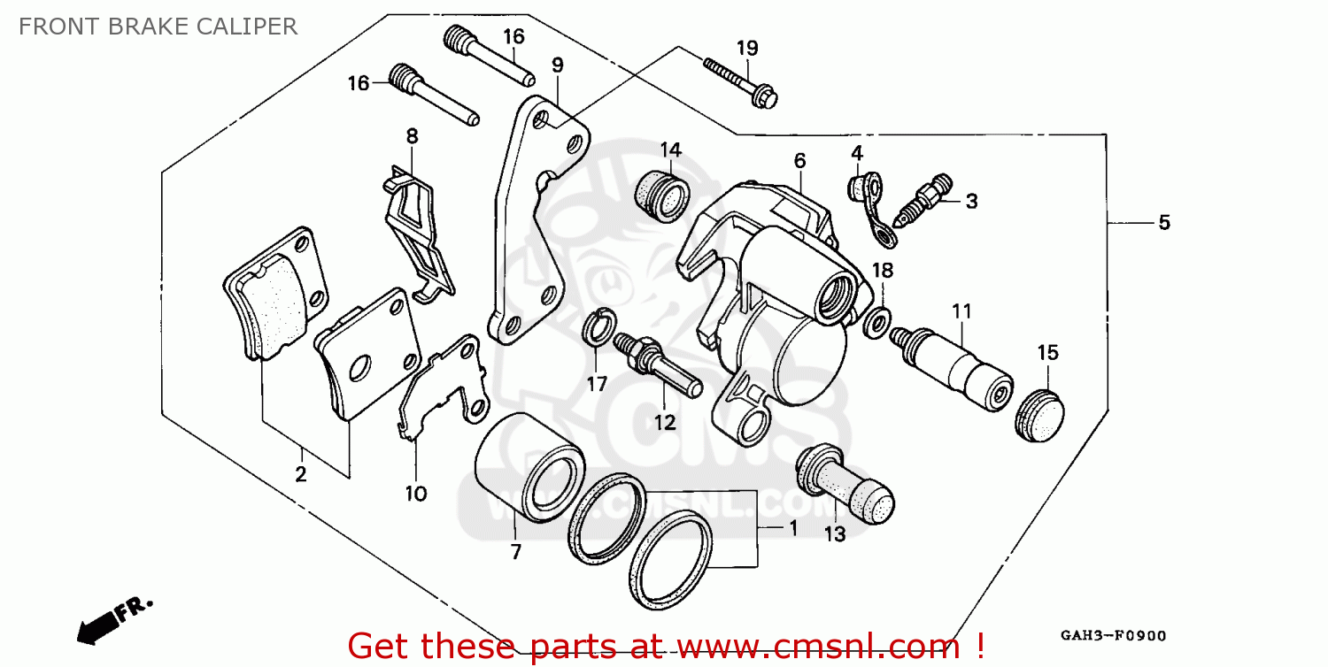 45100GW0751ZA: Caliper A*yr139m* Honda - buy the 45100-GW0-751ZA at CMSNL