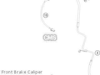 BRAKE LIGHT SWITCH, FRONT for 390 Duke, orange - CKD Malaysia 2017 ...