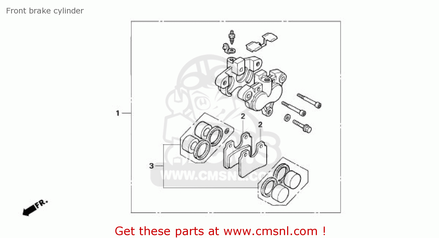 45100NN4C10: Caliper Assy., Fr (bls) Honda - buy the 45100-NN4-C10 at CMSNL