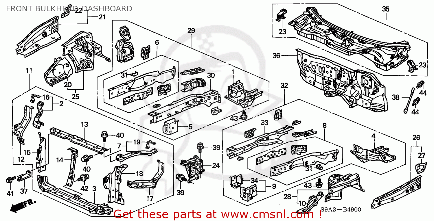 04684S9AA01ZZ: Wheel House Set L Honda - buy the 04684-S9A-A01ZZ at CMSNL