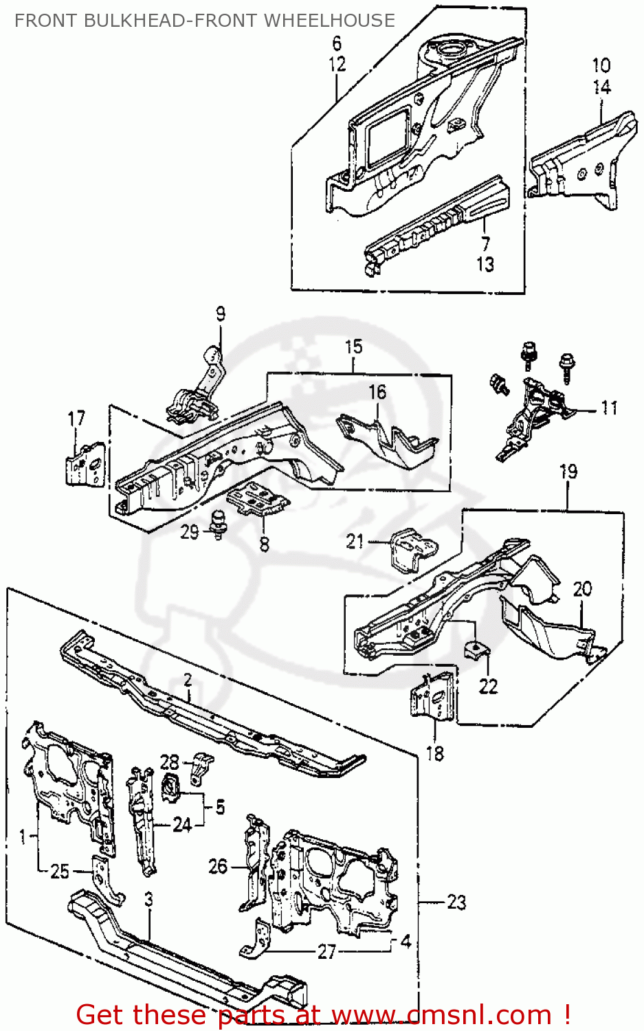 60810SA6671ZZ: Bulkhead Comp,fr Honda - buy the 60810-SA6-671ZZ at CMSNL