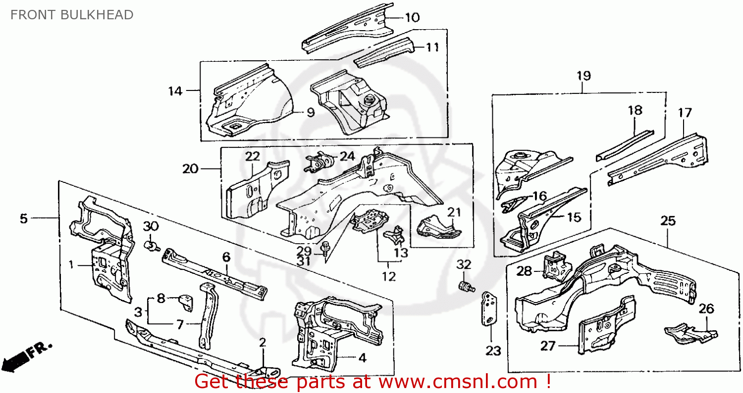 60400SH5350ZZ: Bulk Head Comp,fr Honda - buy the 60400-SH5-350ZZ at CMSNL