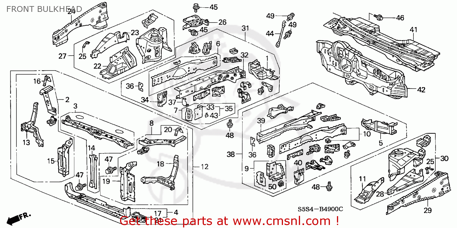 60400S5TG00ZZ: Bulkhead Comp,fr Honda - buy the 60400-S5T-G00ZZ at CMSNL